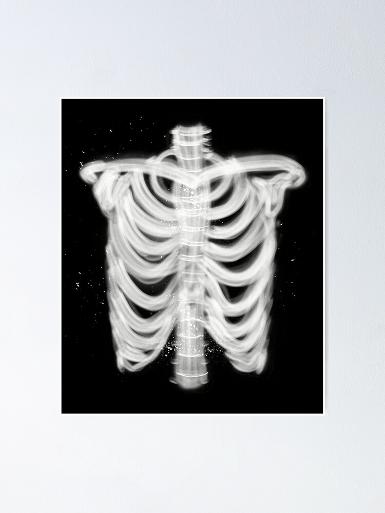"Graffiti Ribs - Human Anatomy Skeleton " Poster for Sale by ...
