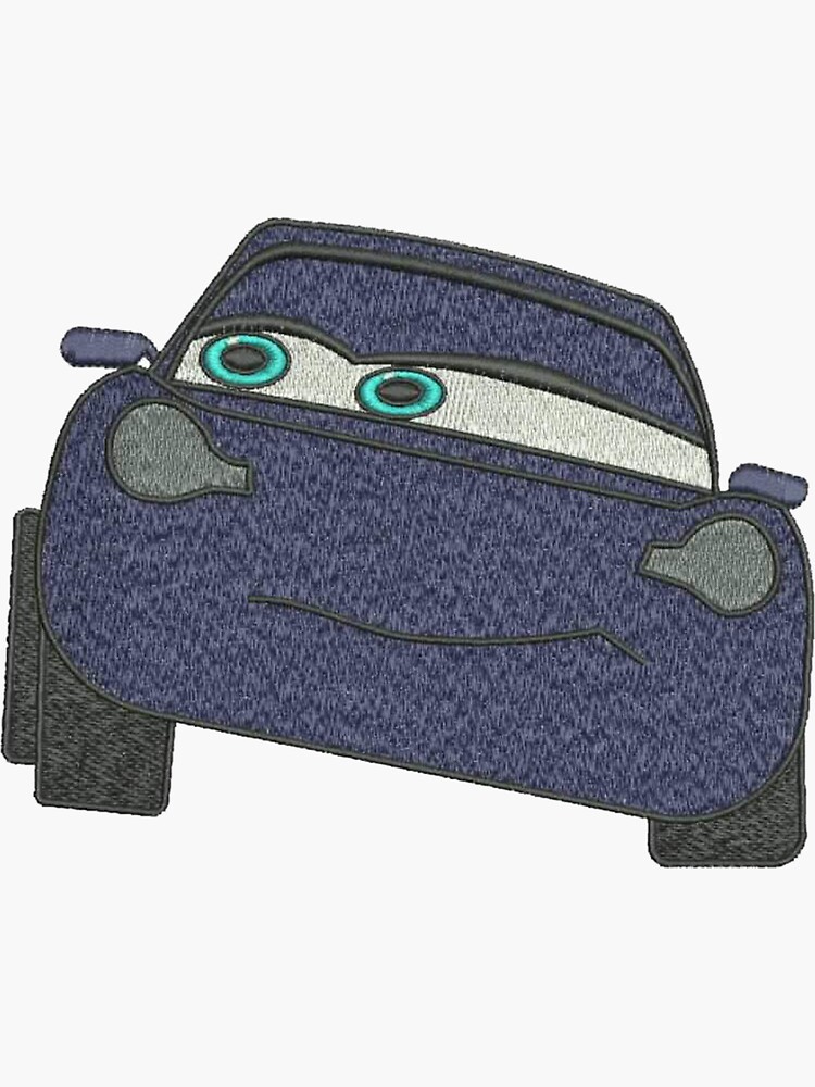 "Blue cartoon CAR" Sticker for Sale by ZROL | Redbubble