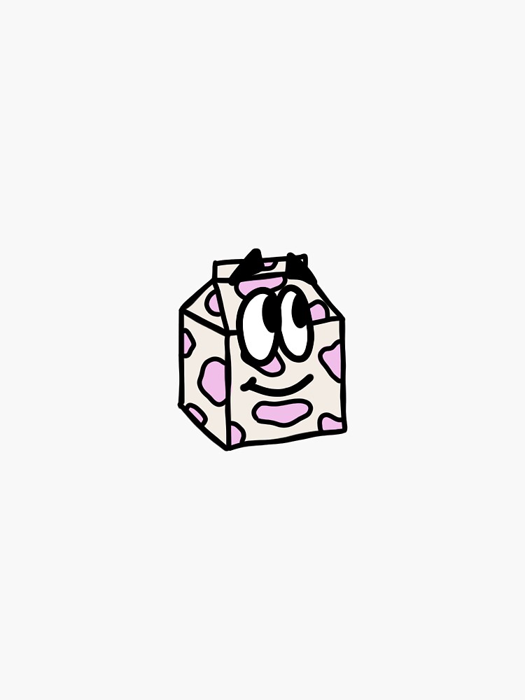"Mr. Milk Guy" Sticker for Sale by KandKKrafts | Redbubble