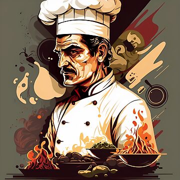 "Ai Generated Vector Art - Chef" Poster for Sale by BogoAi | Redbubble