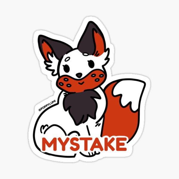 "Mystakes - Mysta Rias Mascot" Sticker for Sale by Necronekos | Redbubble