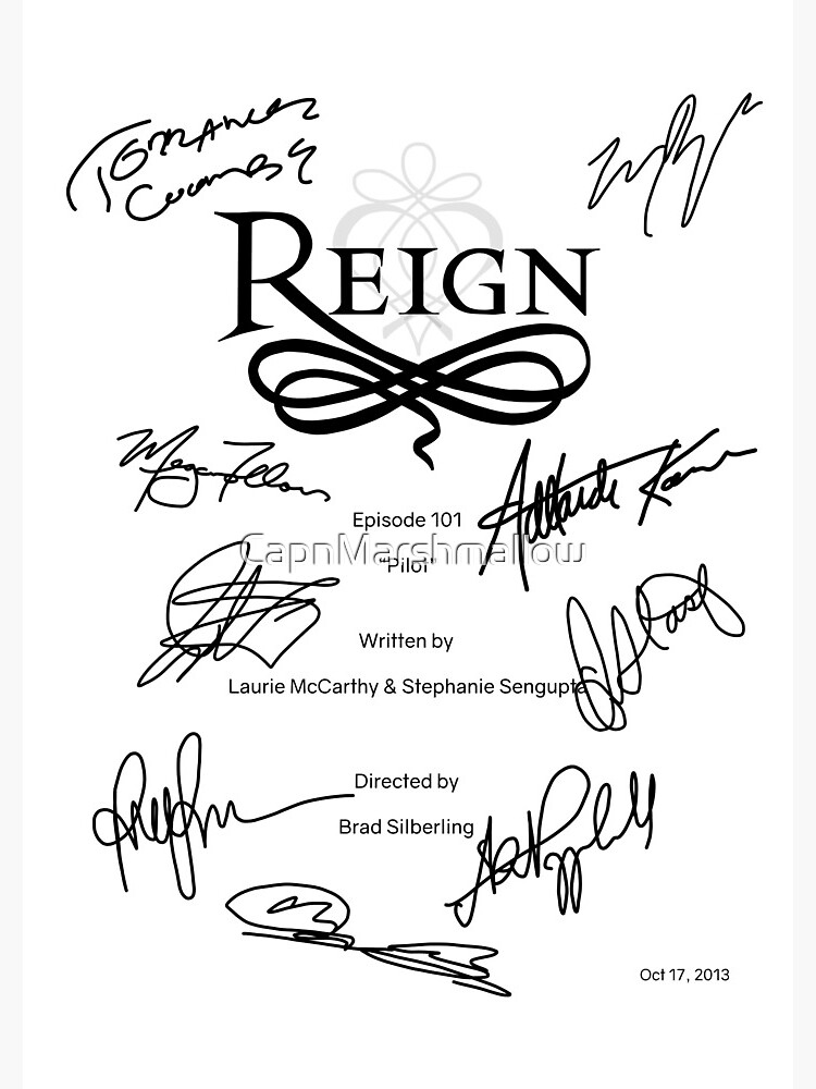 "Reign Script" Spiral Notebook for Sale by CapnMarshmallow | Redbubble