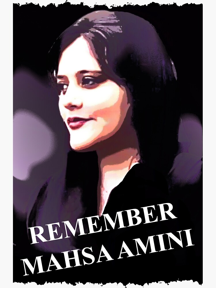 "Never Forget Mahsa Amini" Sticker for Sale by Glineur | Redbubble
