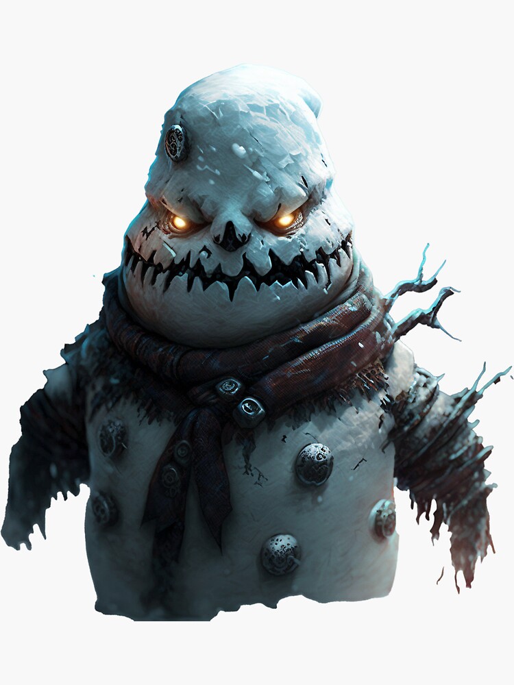"Frosty the Demon Snowman" Sticker for Sale by a-isaac-art | Redbubble