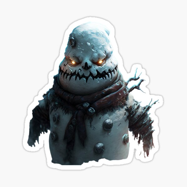 "Frosty the Demon Snowman" Sticker for Sale by a-isaac-art | Redbubble