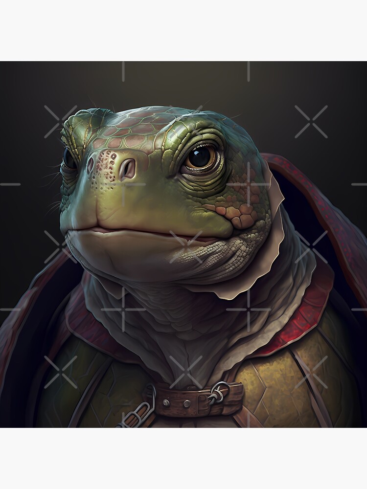 "Ai Generated Art - Anthropomorphic Turtle" Art Print for Sale by ...