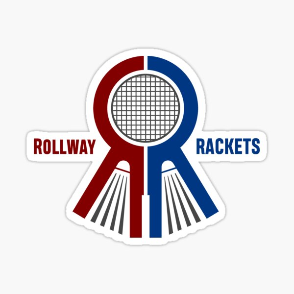 "Rollway Rackets Badminton Design" Sticker for Sale by davidspeed ...