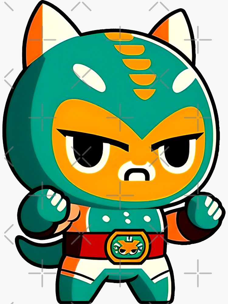 "Lucha Libre Cats | Mexican Wrestling | Kawaii Cats | Chibi Cats ...