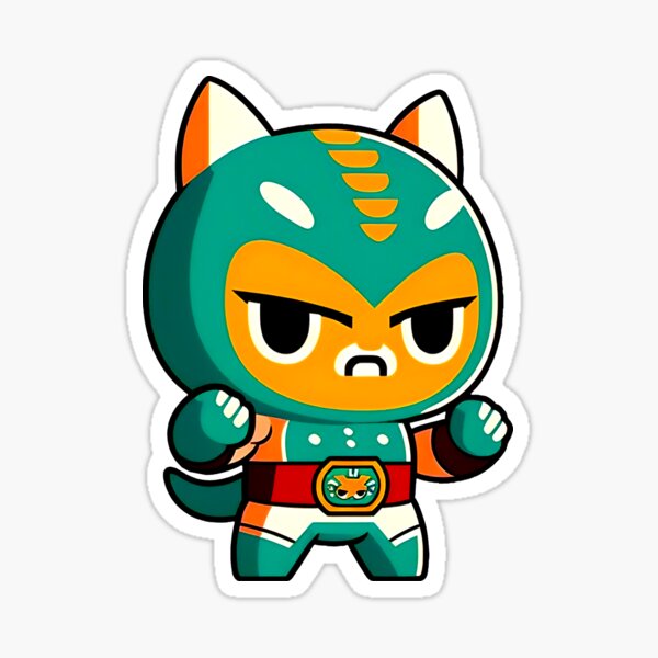 "Lucha Libre Cats | Mexican Wrestling | Kawaii Cats | Chibi Cats ...