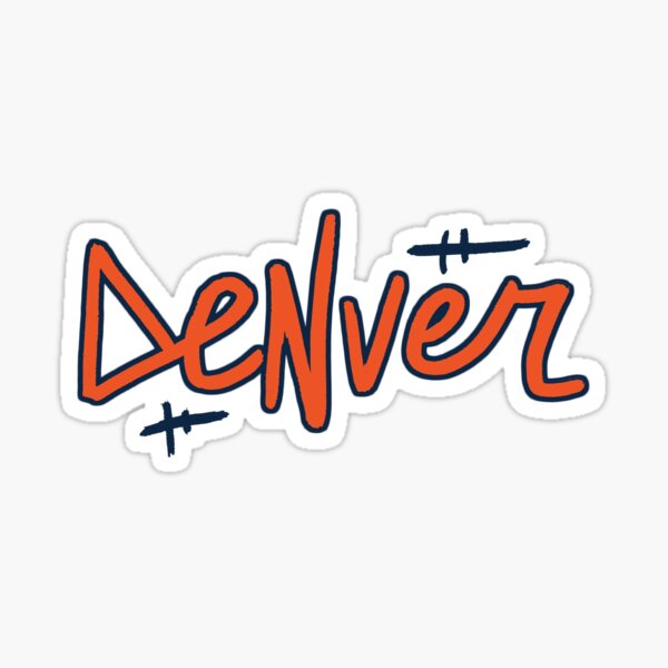 "Denver Text " Sticker for Sale by LockedUp | Redbubble