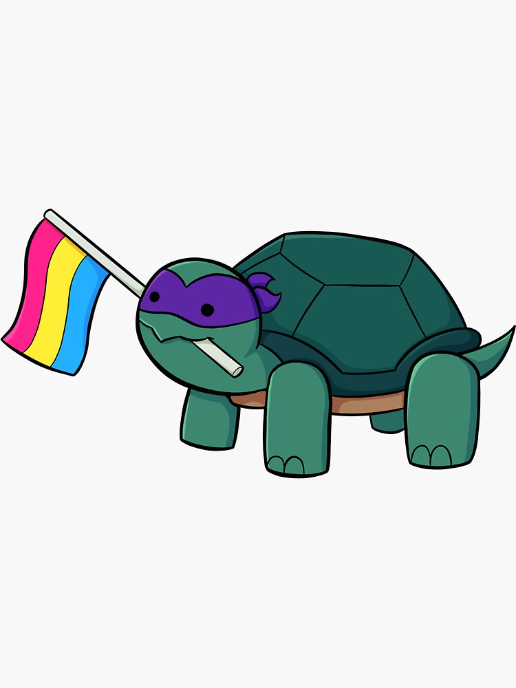 "Purple Pan Turtle" Sticker for Sale by torisaursky | Redbubble