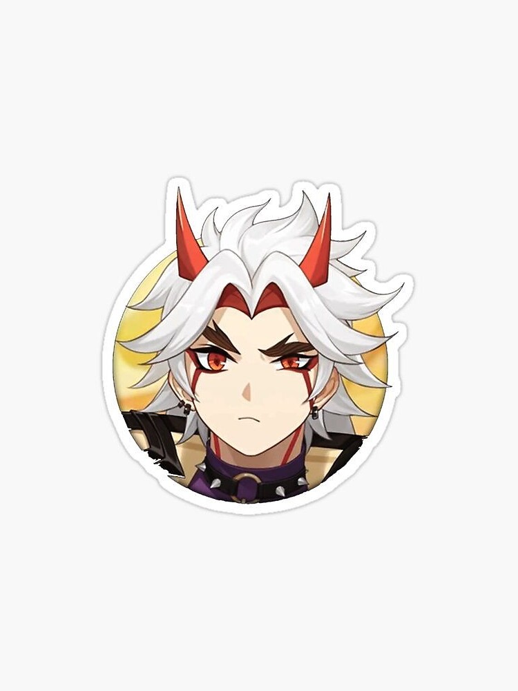 "Genshin Impact Arataki Itto" Sticker for Sale by BoutiqueSalma | Redbubble