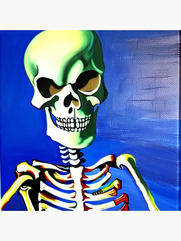 "Psycho Madness - Emerald Skeleton" Sticker for Sale by PsychoMadness ...