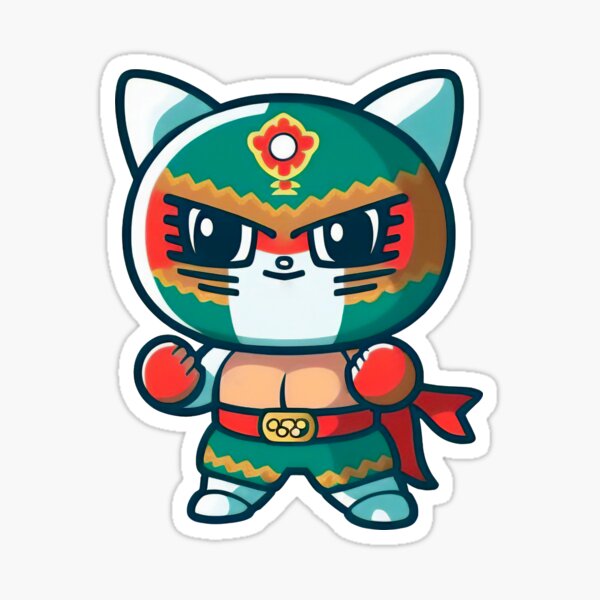 "Lucha Libre Cats | Mexican Wrestling | Kawaii Cats | Chibi Cats ...