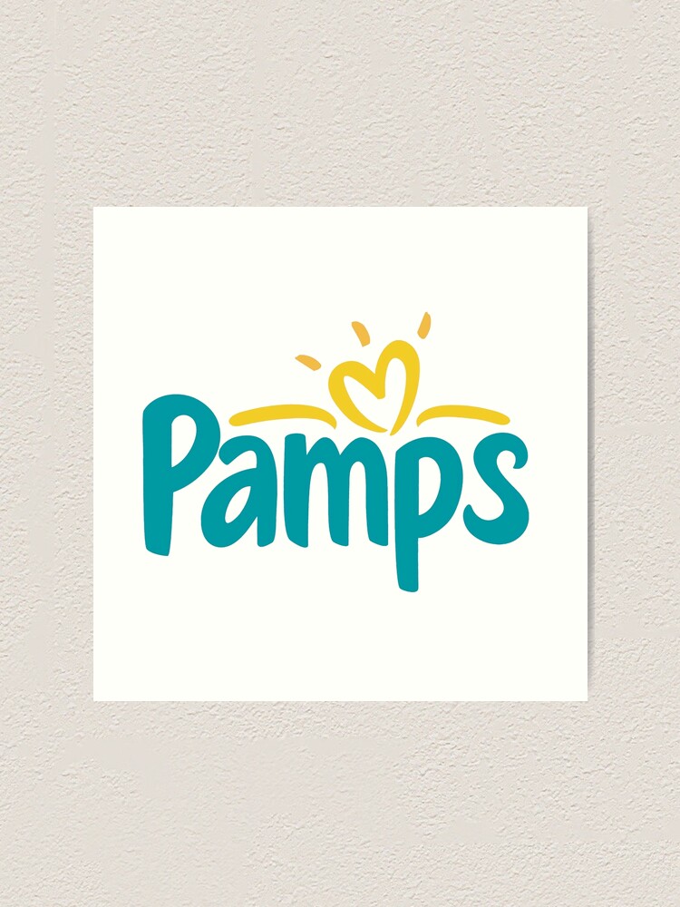 "Pamps logo " Art Print for Sale by DiaperedFancy | Redbubble
