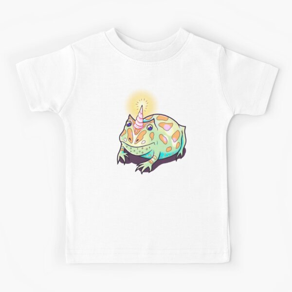 "Unifrog - a magic unicorn frog" Kids T-Shirt for Sale by monksealmoon ...