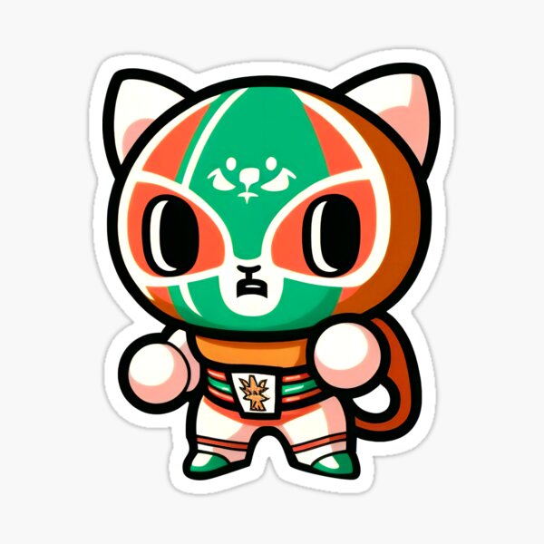 "Lucha Libre Cats | Mexican Wrestling | Kawaii Cats | Chibi Cats ...