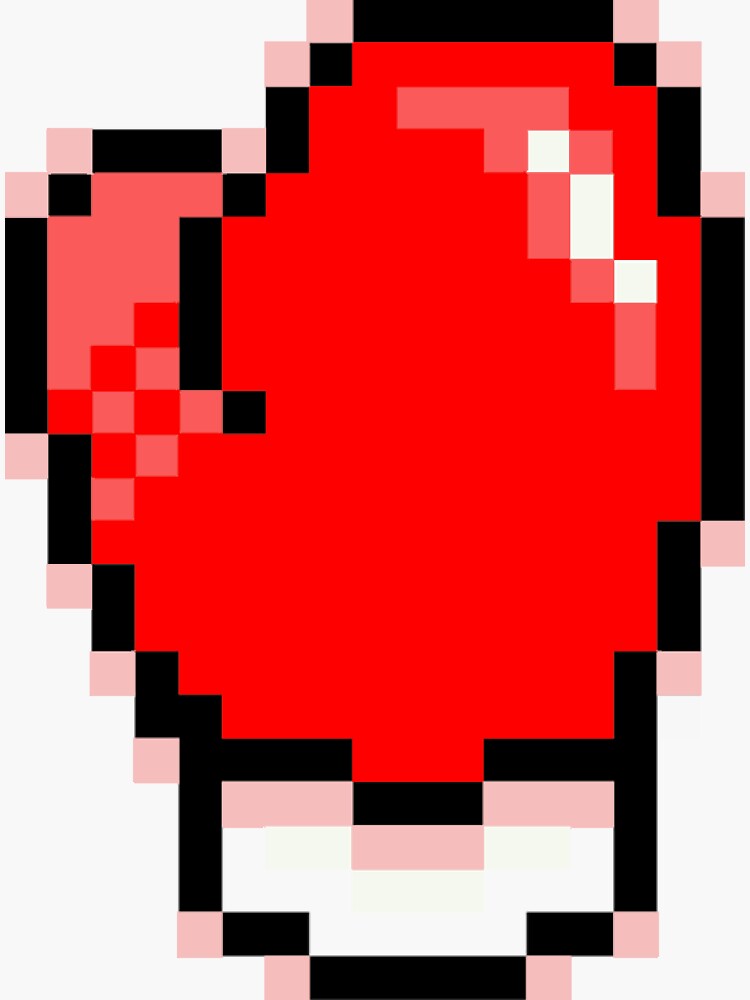 "Pixel Boxing Glove" Sticker for Sale by twinrowlet | Redbubble