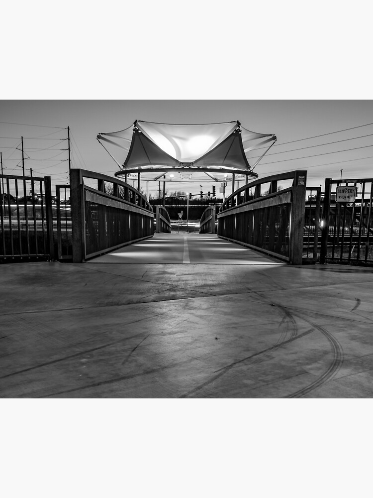"Razorback Greenway Trail Canopy - Rogers Arkansas - Black And White ...