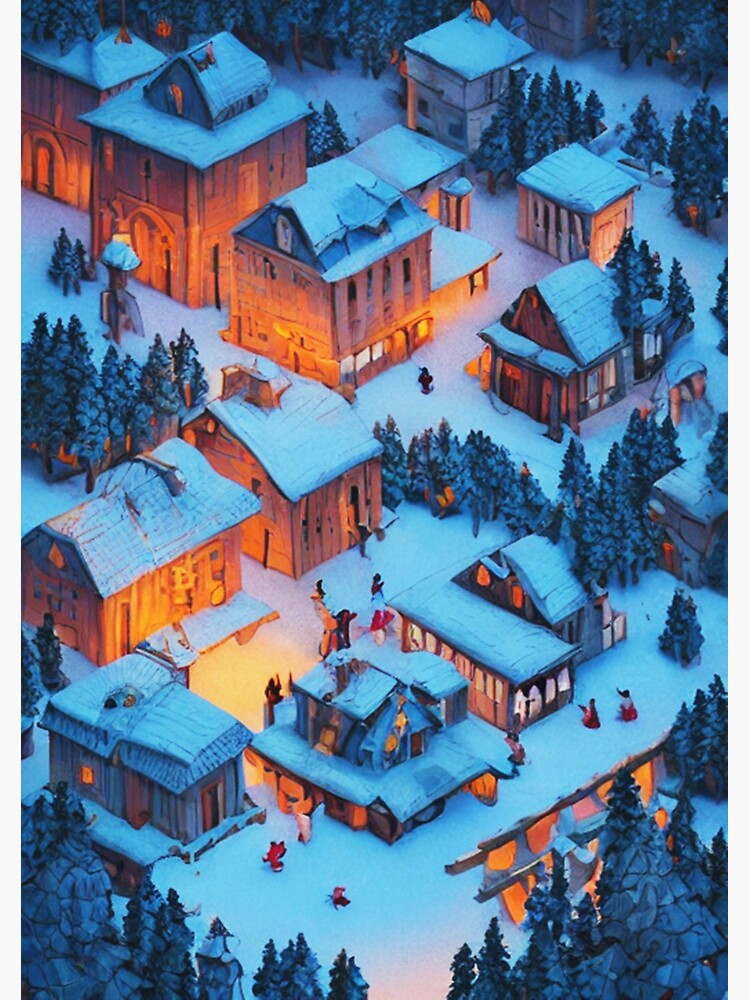 "Winter Painting Scene Starter Pack" Sticker for Sale by SinoFantai ...