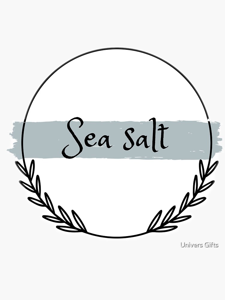 "Sea salt" Sticker for Sale by irenhr | Redbubble