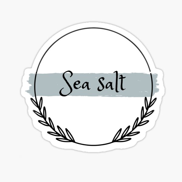"Sea salt" Sticker for Sale by irenhr | Redbubble