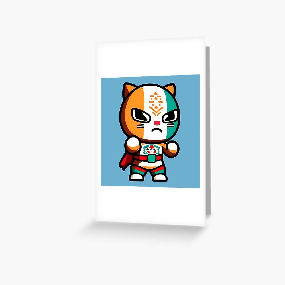 "Lucha Libre Cats | Mexican Wrestling | Kawaii Cats | Chibi Cats ...