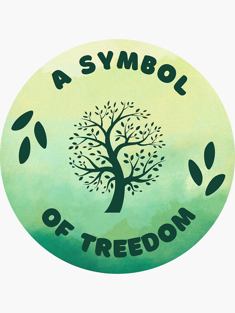 "A symbol of treedom free for nature" Sticker by zzedine | Redbubble