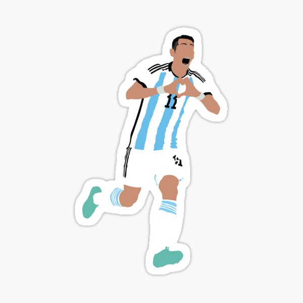 "Angel Di Maria, Argentina vs France WC Final 2022" Sticker for Sale by ...