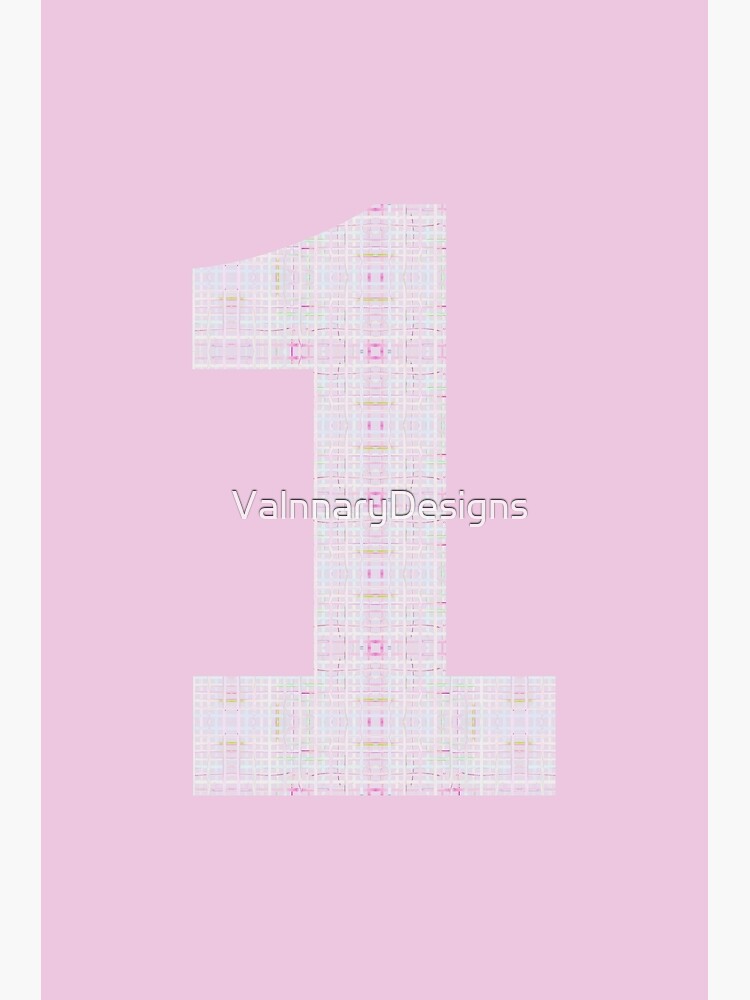 "Pink Number 1 with beautiful stripes of pastel colors like green and ...