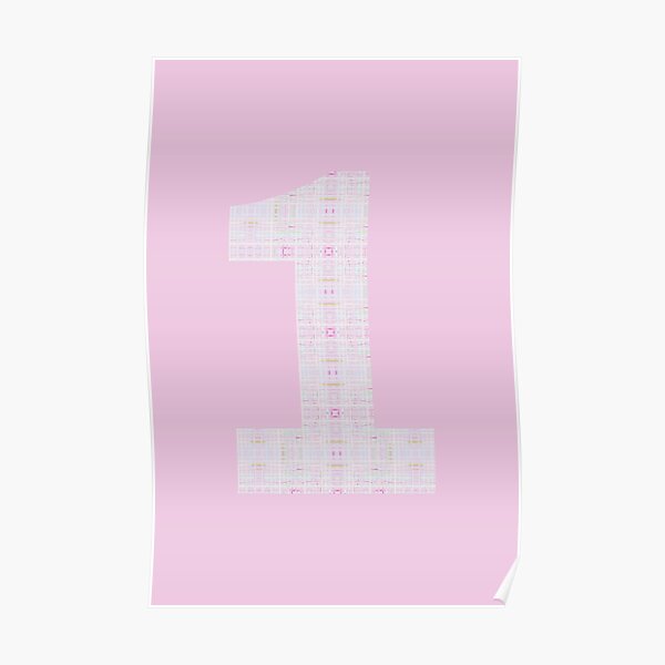 "Pink Number 1 with beautiful stripes of pastel colors like green and ...