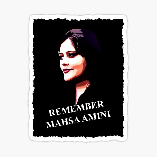 "A victim of religious fanaticism - Mahsa Amini" Sticker for Sale by ...