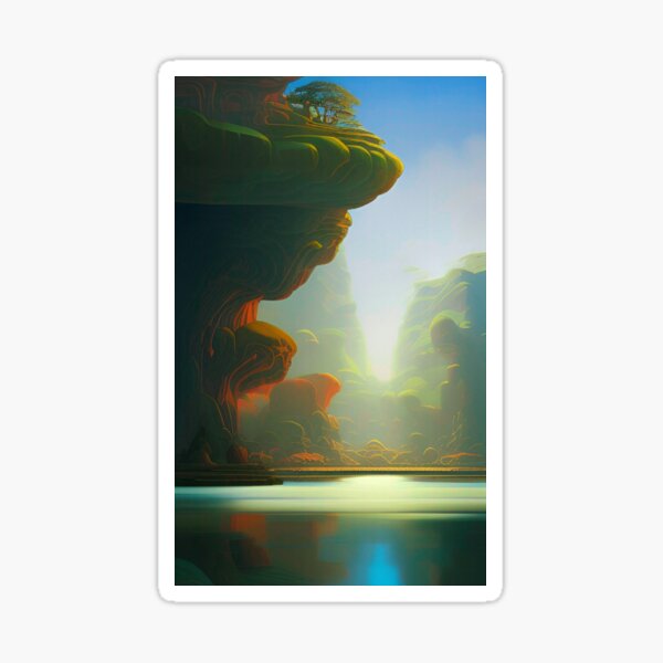 "Peace Cliff" Sticker for Sale by Anderson-3D | Redbubble