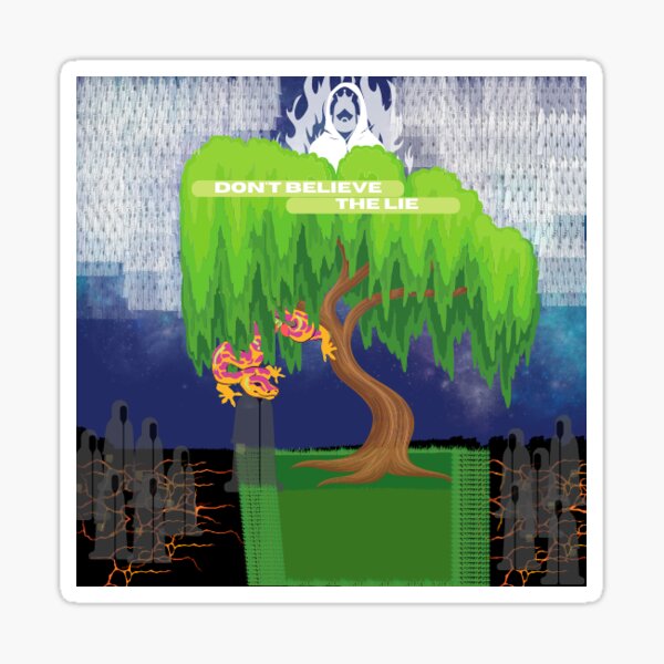 "Don't Believe the Lie" Sticker for Sale by Simply-Redeem | Redbubble