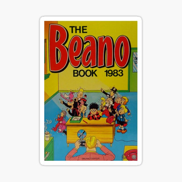 "The BEANO Book 1983 comic retro vintage" Sticker for Sale by ...