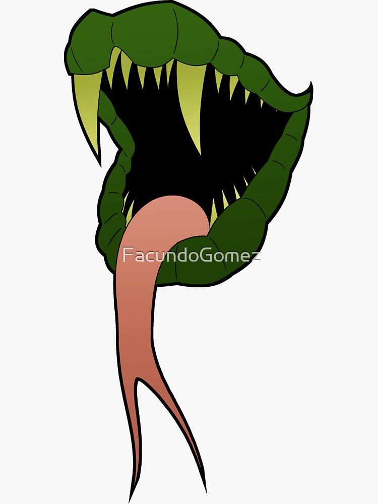 "Snake Lizard Reptilian Mouth Lip" Sticker for Sale by FacundoGomez ...