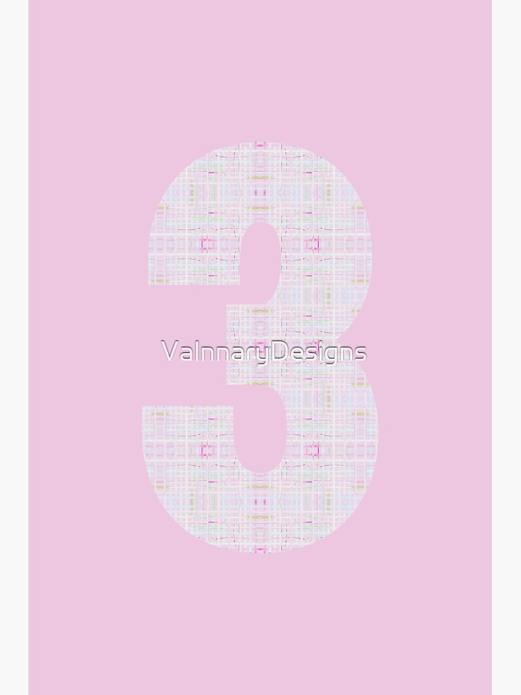 "Pink Number 3 with beautiful stripes of pastel colors like green and ...
