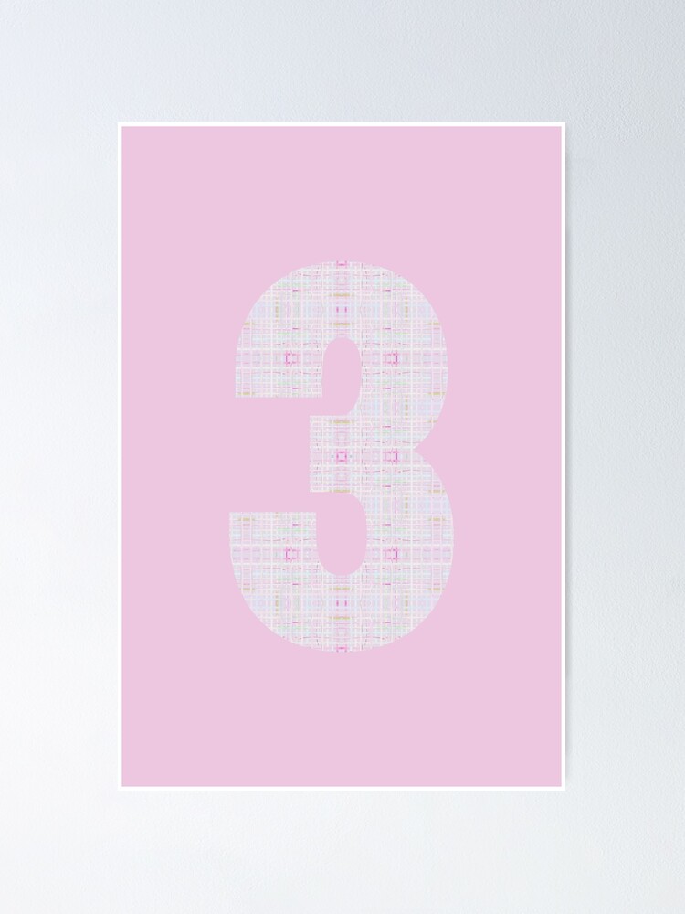 "Pink Number 3 with beautiful stripes of pastel colors like green and ...