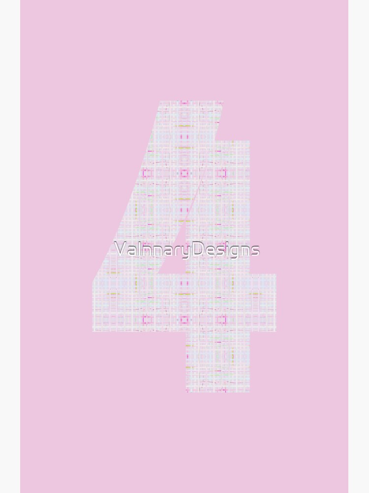 "Pink Number 4 with beautiful stripes of pastel colors like green and ...