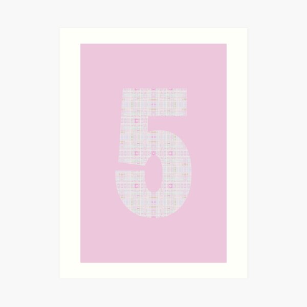 "Pink Number 5 with beautiful stripes of pastel colors like green and ...