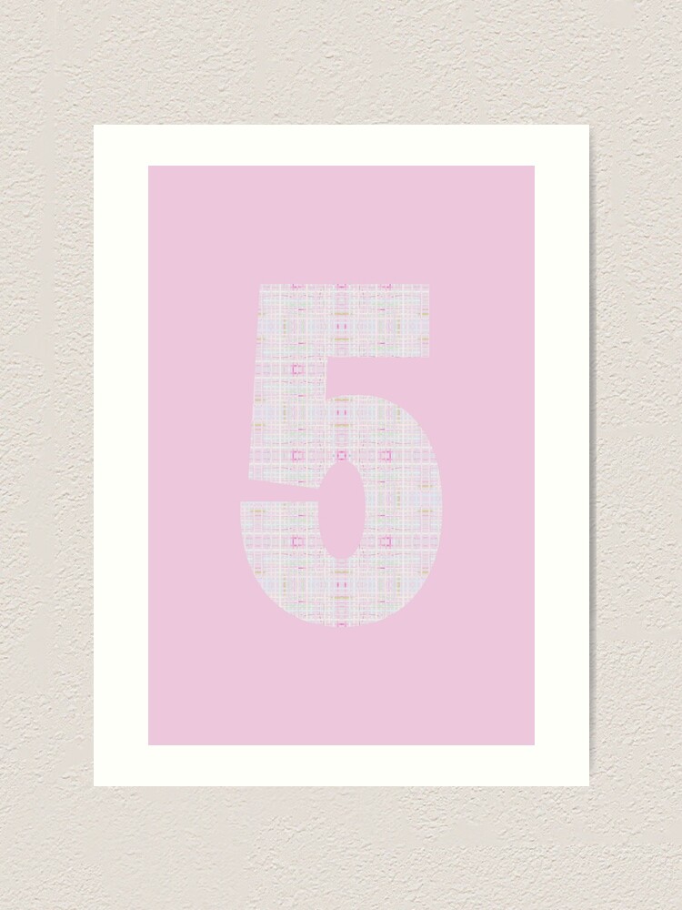 "Pink Number 5 with beautiful stripes of pastel colors like green and ...