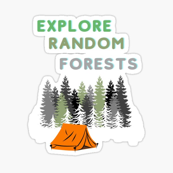 "Explore Random Forests Joke Coding Data science Design" Sticker for ...