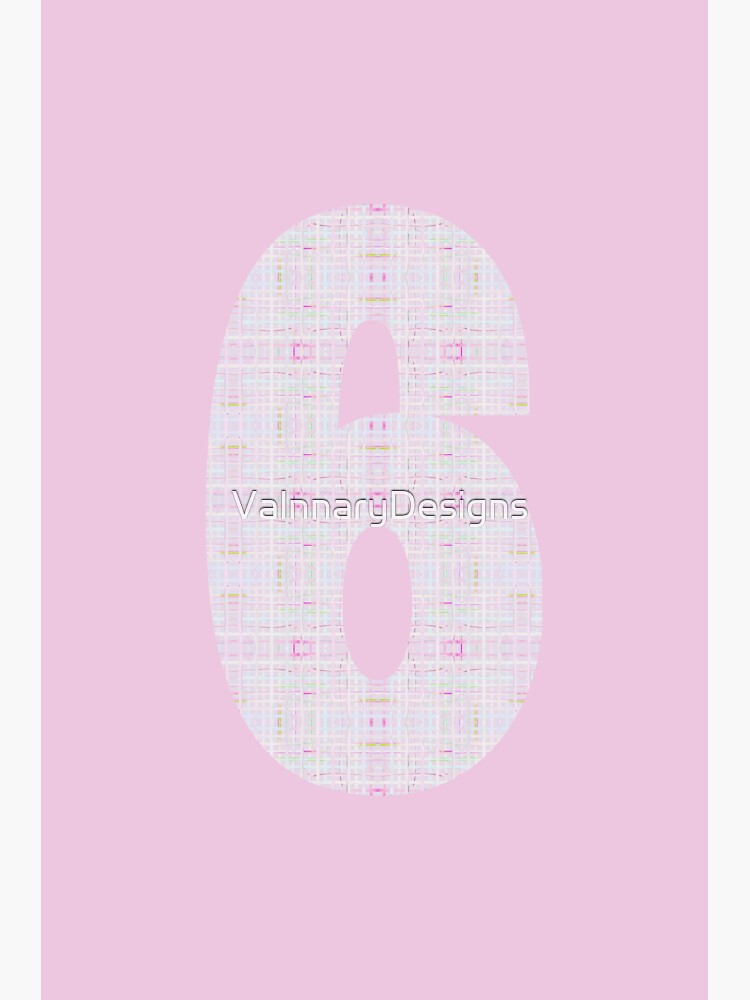 "Pink Number 6 with beautiful stripes of pastel colors like green and ...