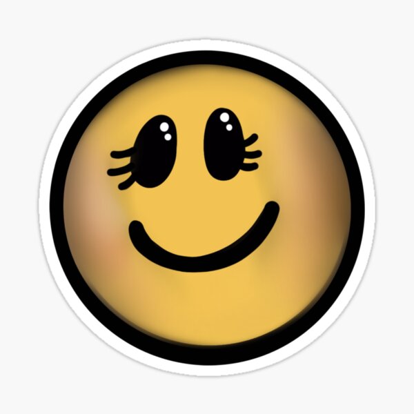 "Yassified Smiley Face" Sticker for Sale by zucchiniart | Redbubble