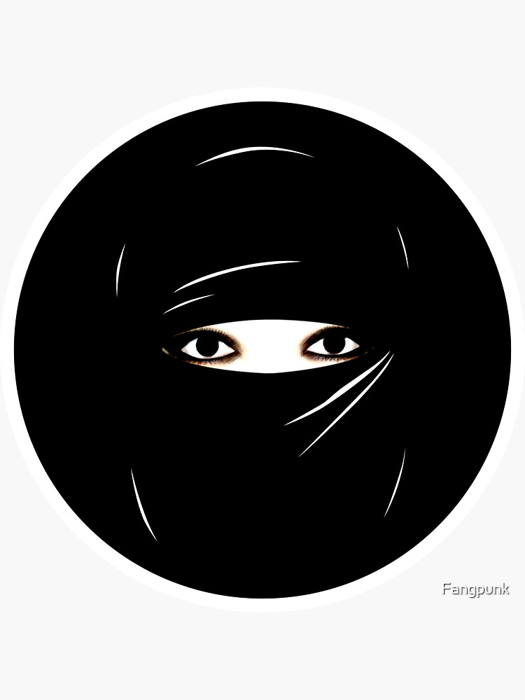 "Niqab" Sticker for Sale by Fangpunk | Redbubble