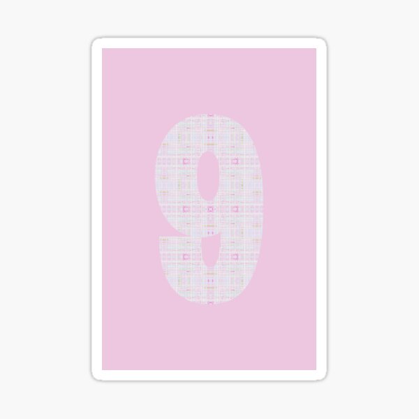 "Pink Number 9 with beautiful stripes of pastel colors like green and ...