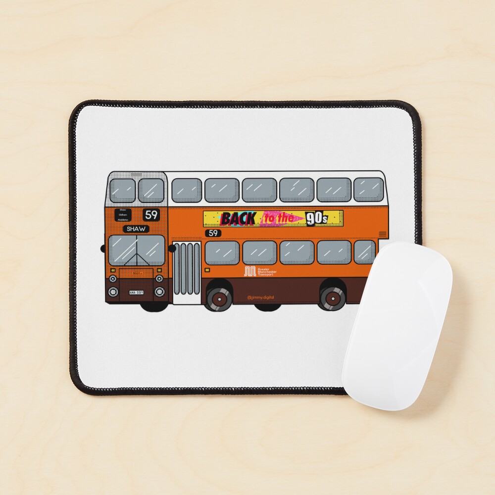 "Greater Manchester Transport orange 1980s-1990s bus flux system" Mouse ...