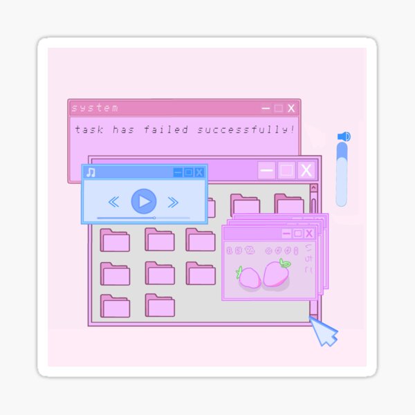 "window pop up" Sticker for Sale by smaelmao | Redbubble