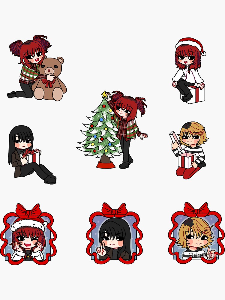 "Shazna White Silent Night" Sticker for Sale by Briedraws | Redbubble