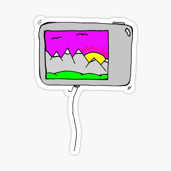 "Balloon Camera Viewfinder" Sticker for Sale by HEYO-NBD | Redbubble